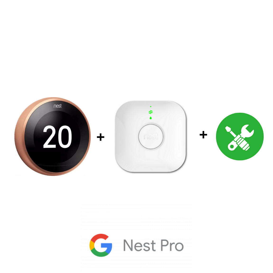 Nest Thermostat coper + Heatlink + installatie – SmartHome365